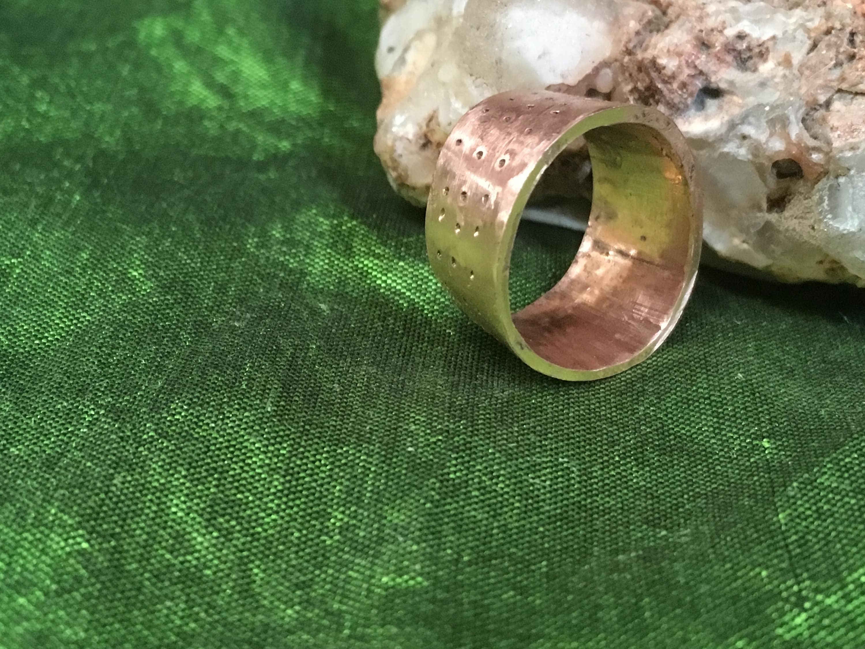 Sewing & Fiber Sewing & Needlecraft Viking Thimble Ring Copper Medieval ...