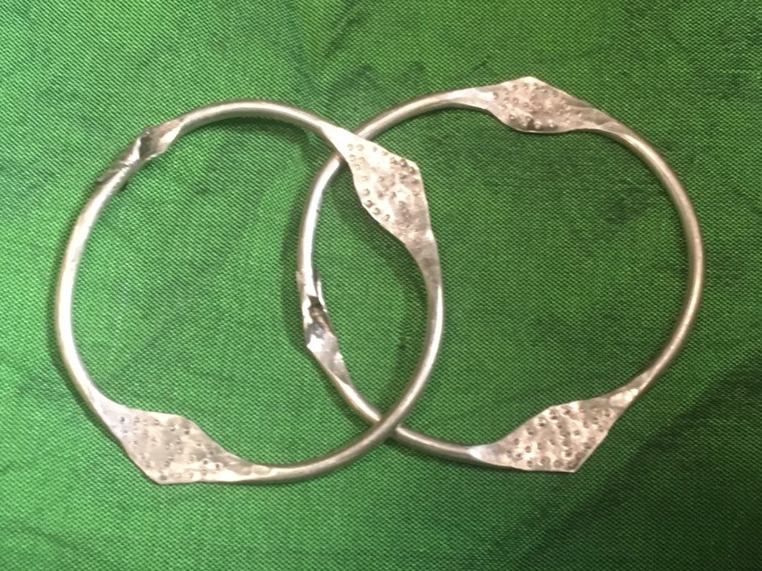 Pair or Novgorod Temple Rings. Brass Slavic Temple Rings. Kievan Rus ...