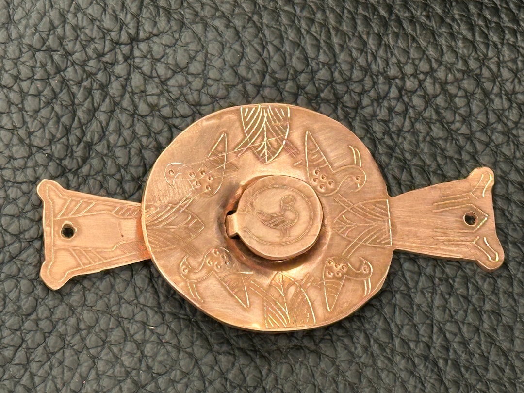 Copper Replica of Byzantine Clasp. Early Medieval Clasp. Historical ...