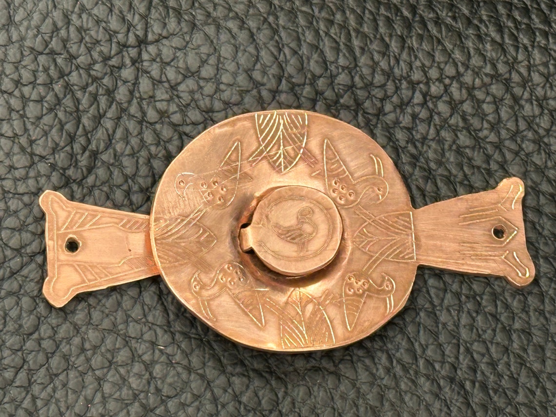Copper Replica of Byzantine Clasp. Early Medieval Clasp. Historical ...