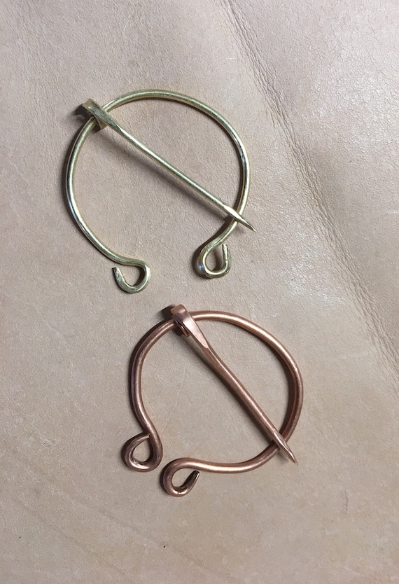 Medium Size Brass Copper Fibula Brooch. Slavic Fibula. | Etsy