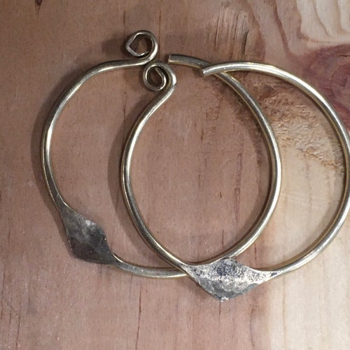 Brass Slavic Temple Rings. Kievan Rus Coil Temple Rings. - Etsy