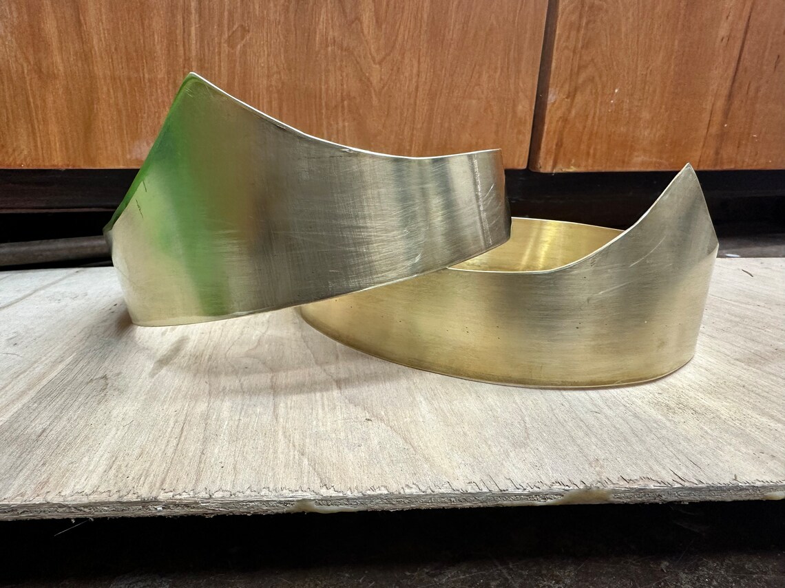 Single-point Brass Greek-style Coronet. Brass Diadema for SCA and ...