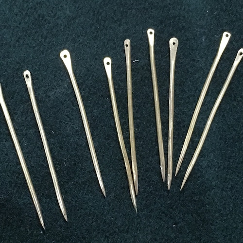 Brass Sewing Needles. Viking Needles Medieval Needles - Etsy
