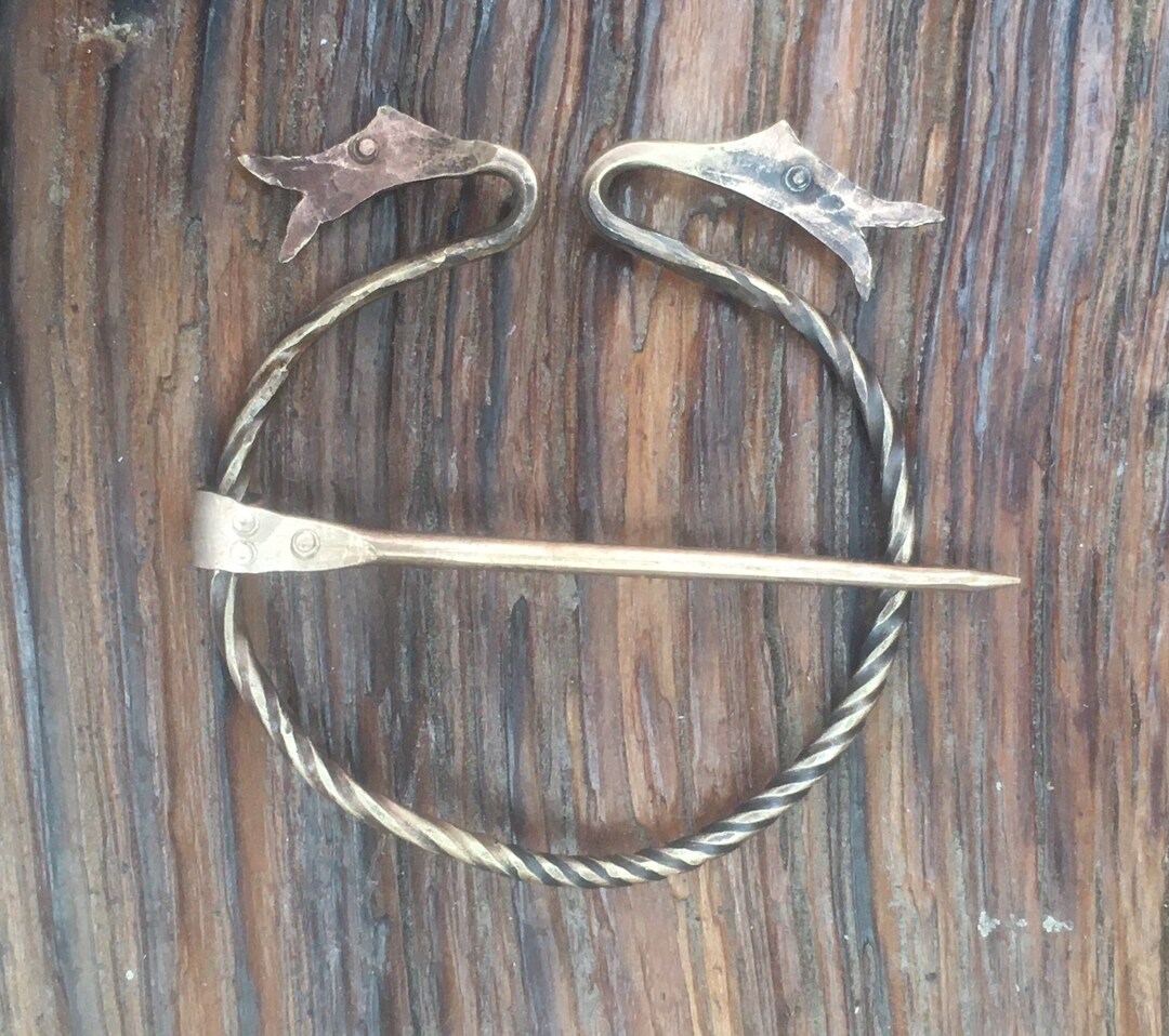 Viking Baltic Bronze Fibula Brooch. Iron Age Pin. Cardigan Pin. Cloak ...