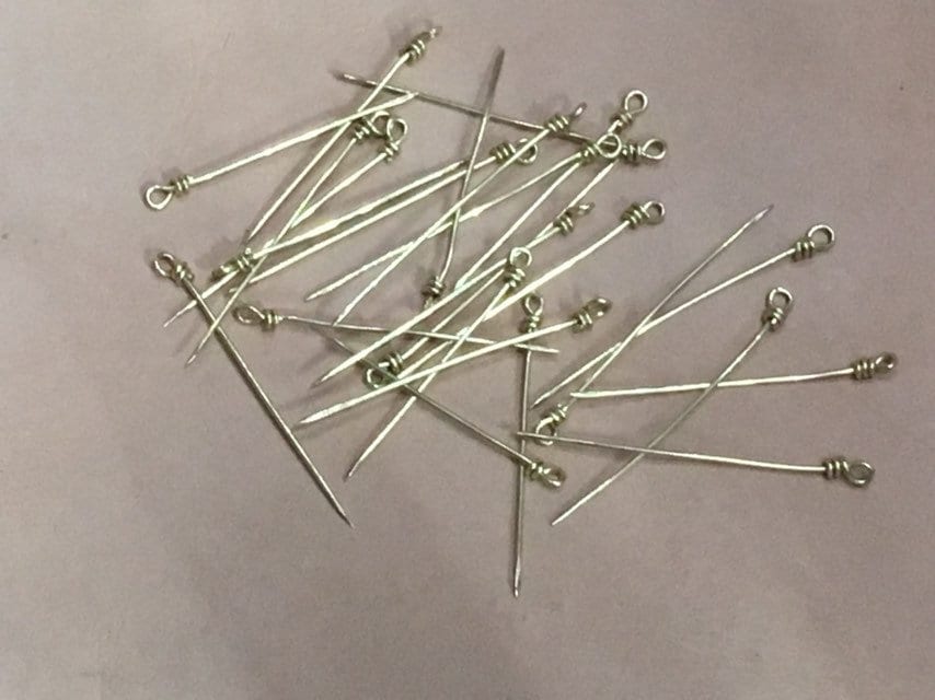 10 Medieval Brass Pins.viking Pins. Veil Pins. Sewing Pinned | Etsy