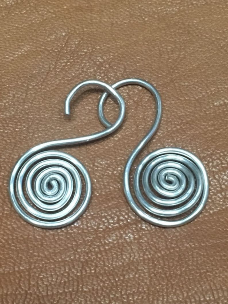 Pair of Spiral Slavic Temple Rings. Western Slavic Temple | Etsy