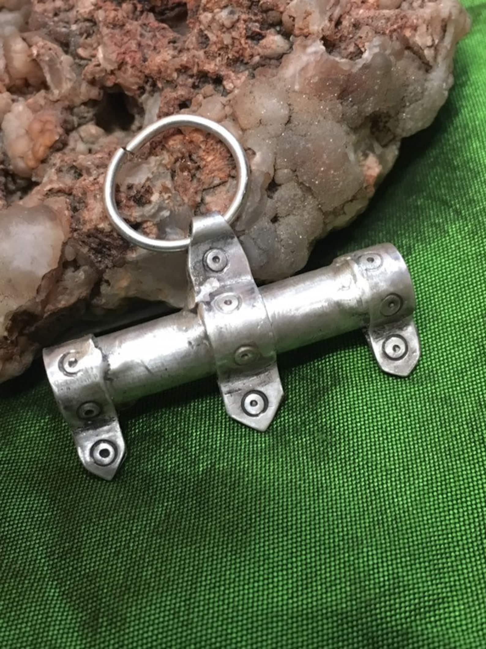 Sterling Silver Replica of Viking Needle Case. Early Medieval Needle ...
