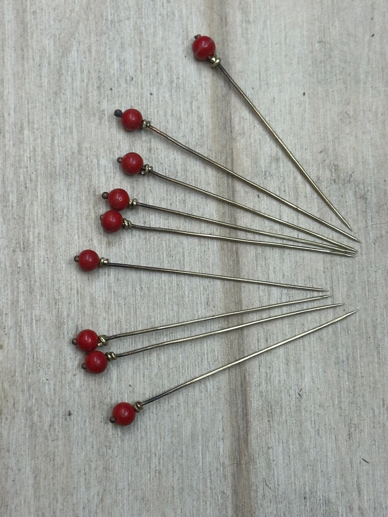 PAIR of Brass Medieval Veil Pins. Medieval Dress Pin. Renaissance Pins ...