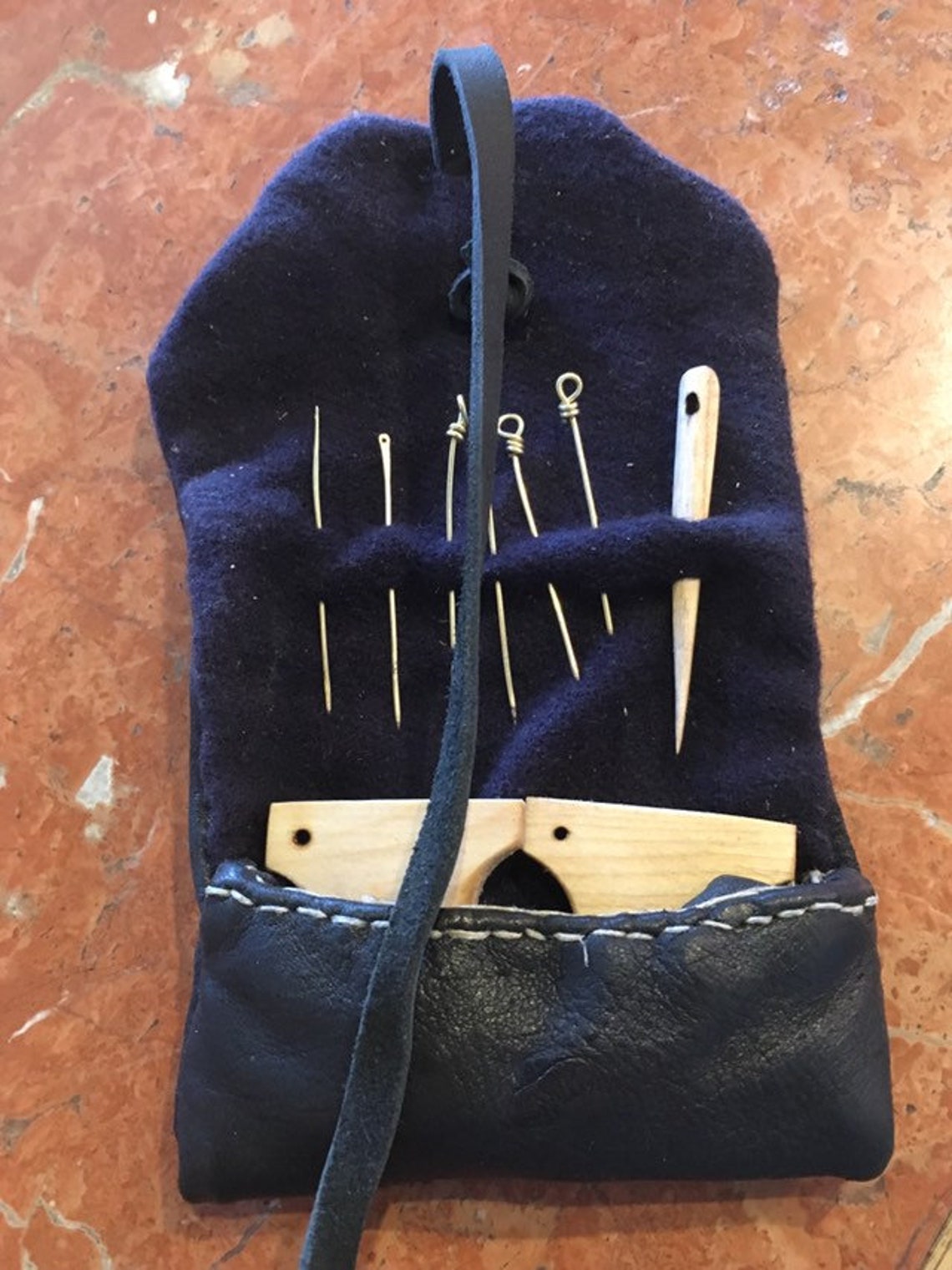 Viking Sewing Kit. Birka Wallet With a Set of Sewing Tools. - Etsy