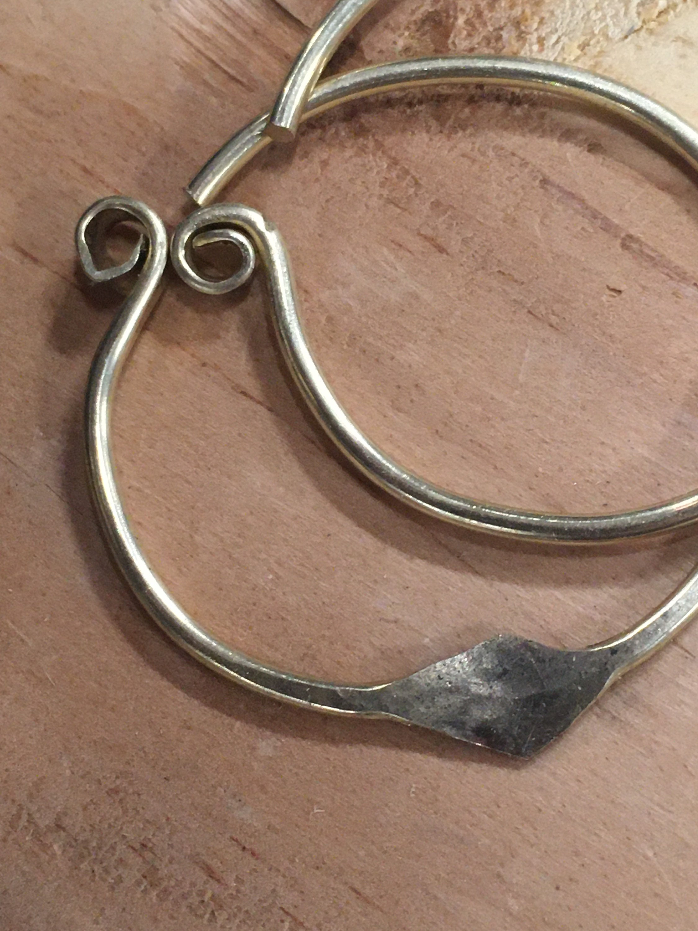 Pair or Novgorod Temple Rings. Brass Slavic Temple Rings. - Etsy