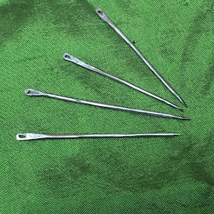 Forged Steel Sewing Needles. Viking Needles, Medieval Needles - Etsy