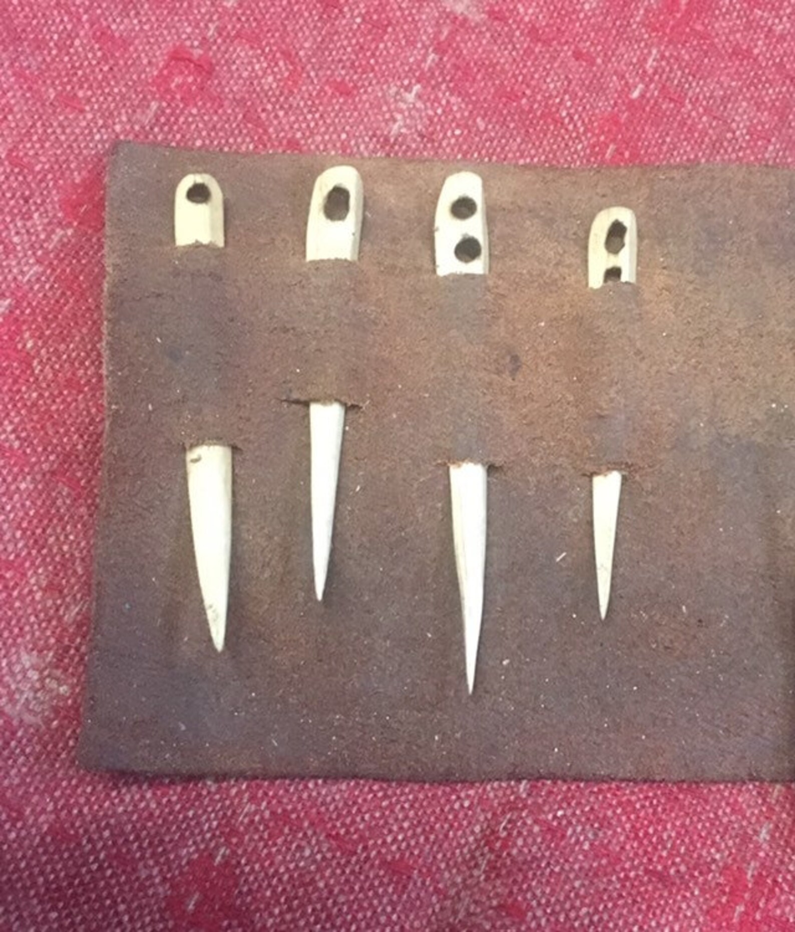 Medieval Leather Needle Case. Historical Needle Roll with a | Etsy