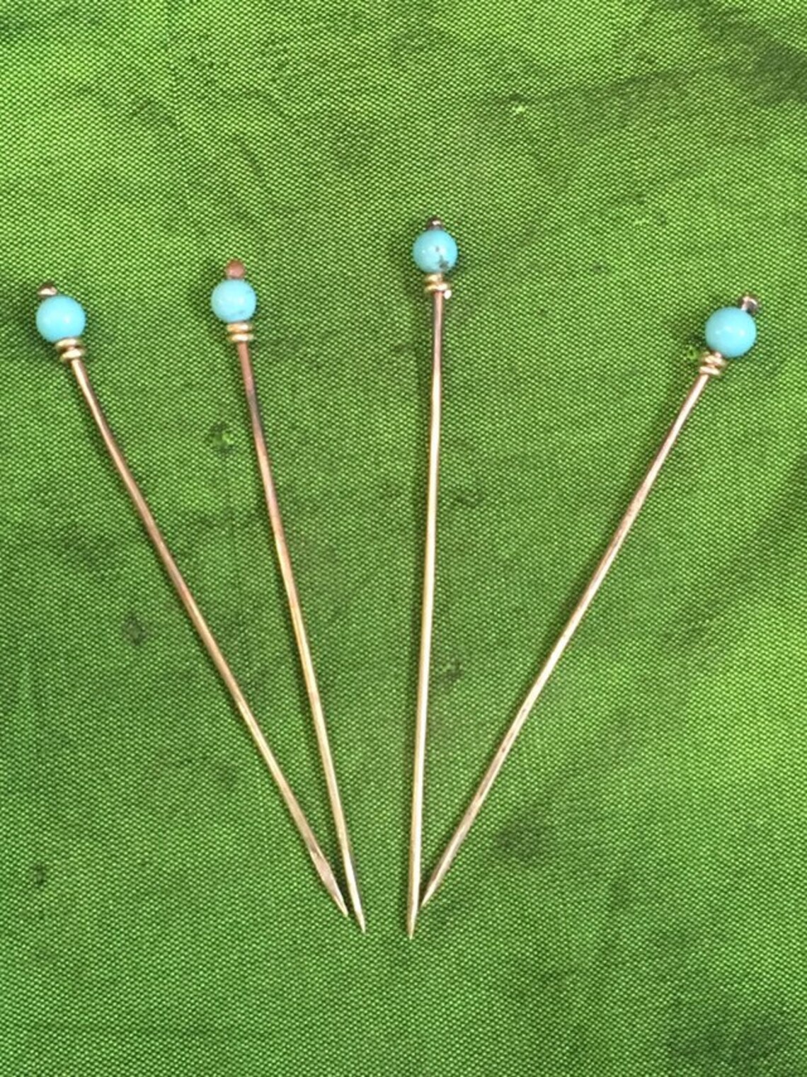PAIR of Brass Medieval Veil Pins. Medieval Dress Pin. Renaissance Pins ...