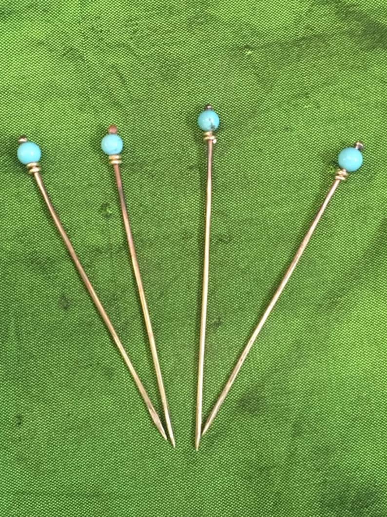 PAIR of Brass Medieval Veil Pins. Medieval Dress Pin. - Etsy