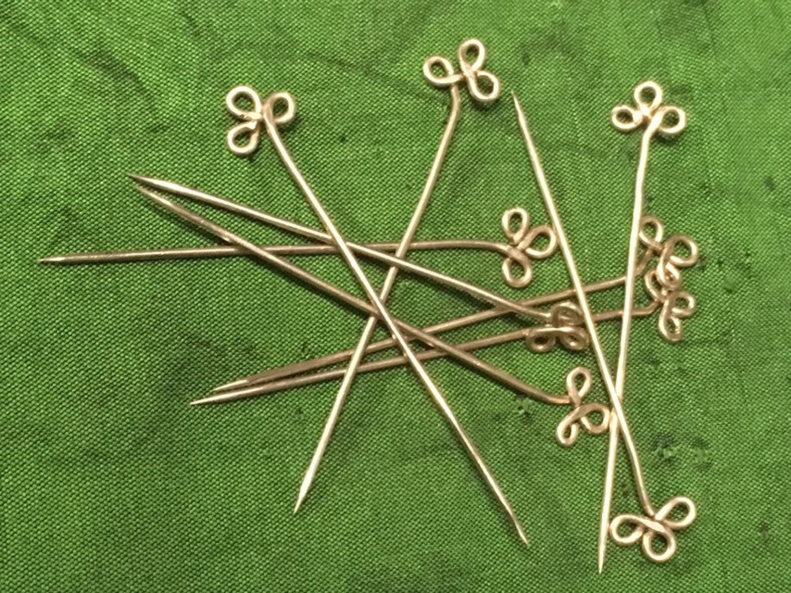 Medieval Brass or Copper Pins. Veil Pins. Sewing Pinned | Etsy