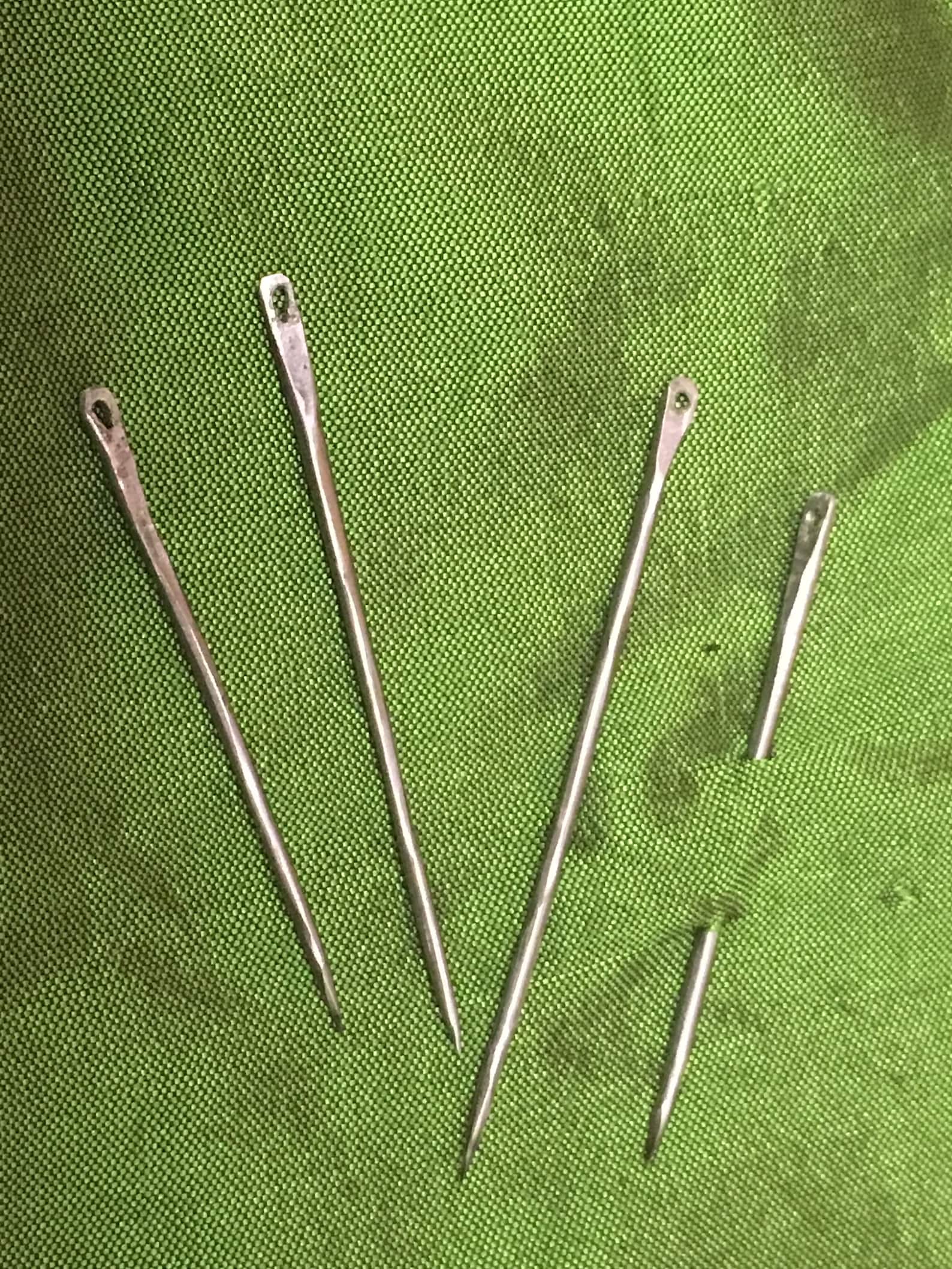 Forged Steel Sewing Needles. Viking Needles, Medieval Needles - Etsy