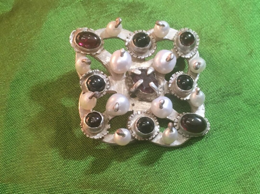 Medieval Sterling Silver Brooch. Replica of Colmar Treasure Brooch ...