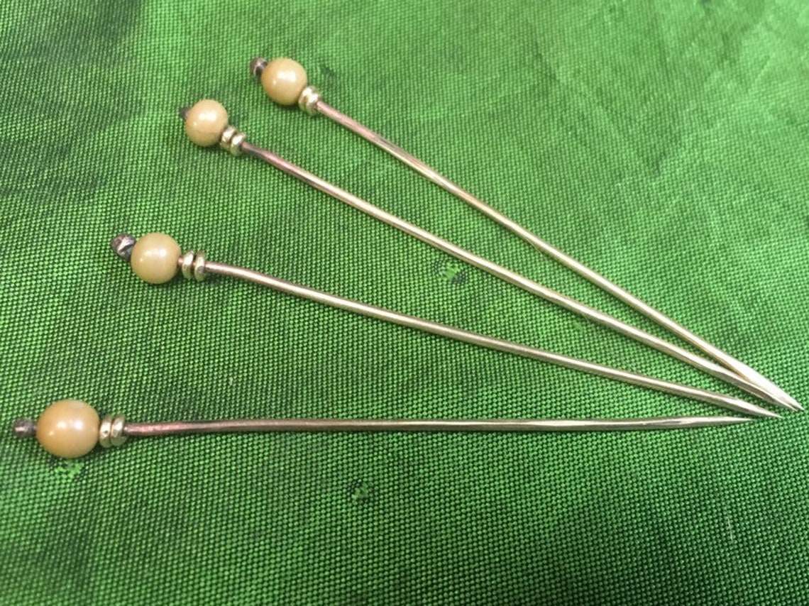 PAIR of Brass Medieval Veil Pins. Medieval Dress Pin. | Etsy