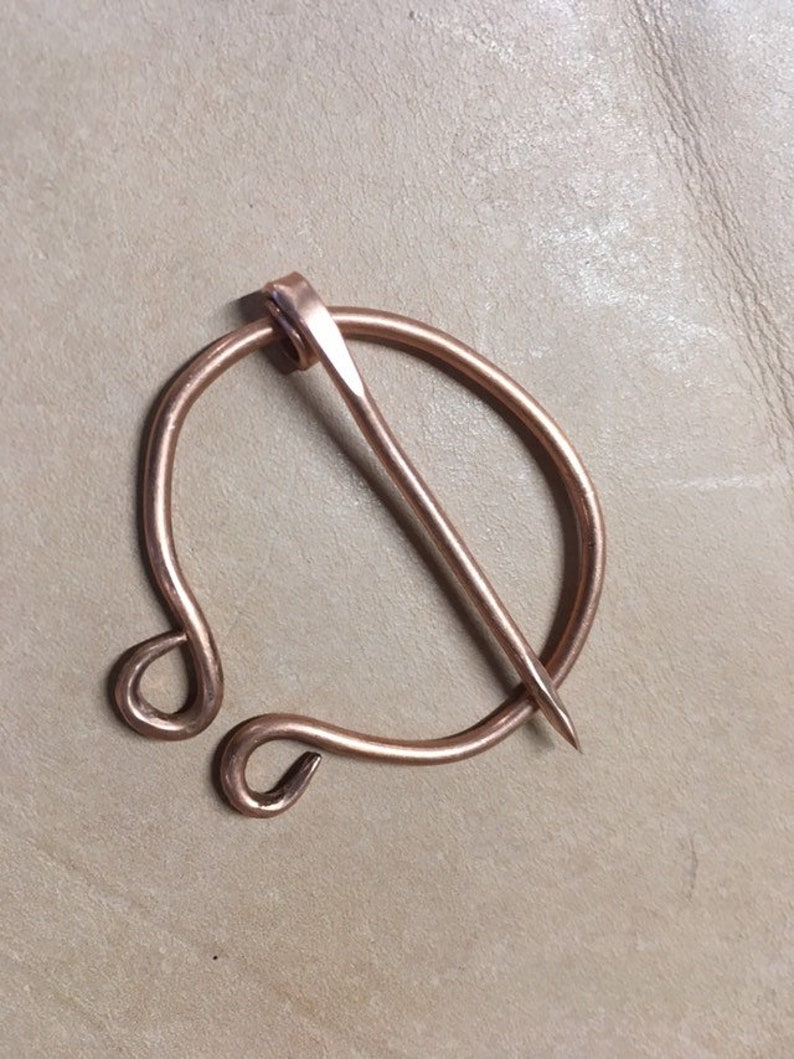 Medium Size Brass Copper Fibula Brooch. Slavic Fibula. - Etsy