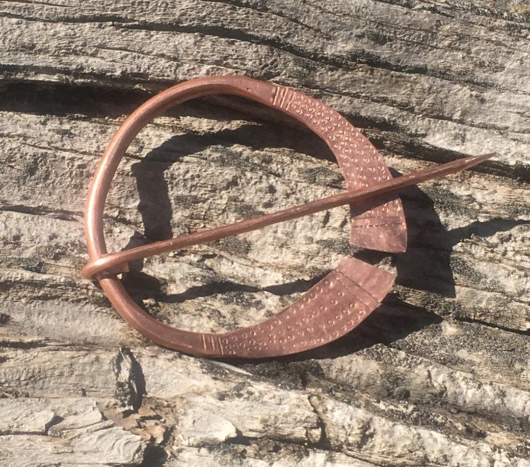 Copper Penannular Fibula Brooch for Cloak. Medieval Pin. SCA Brooch ...