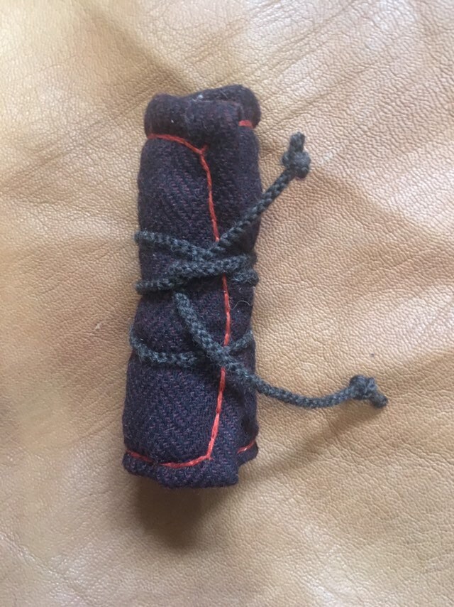 Medieval Fabric Needle Case. Historical Needle Roll With a Set of ...