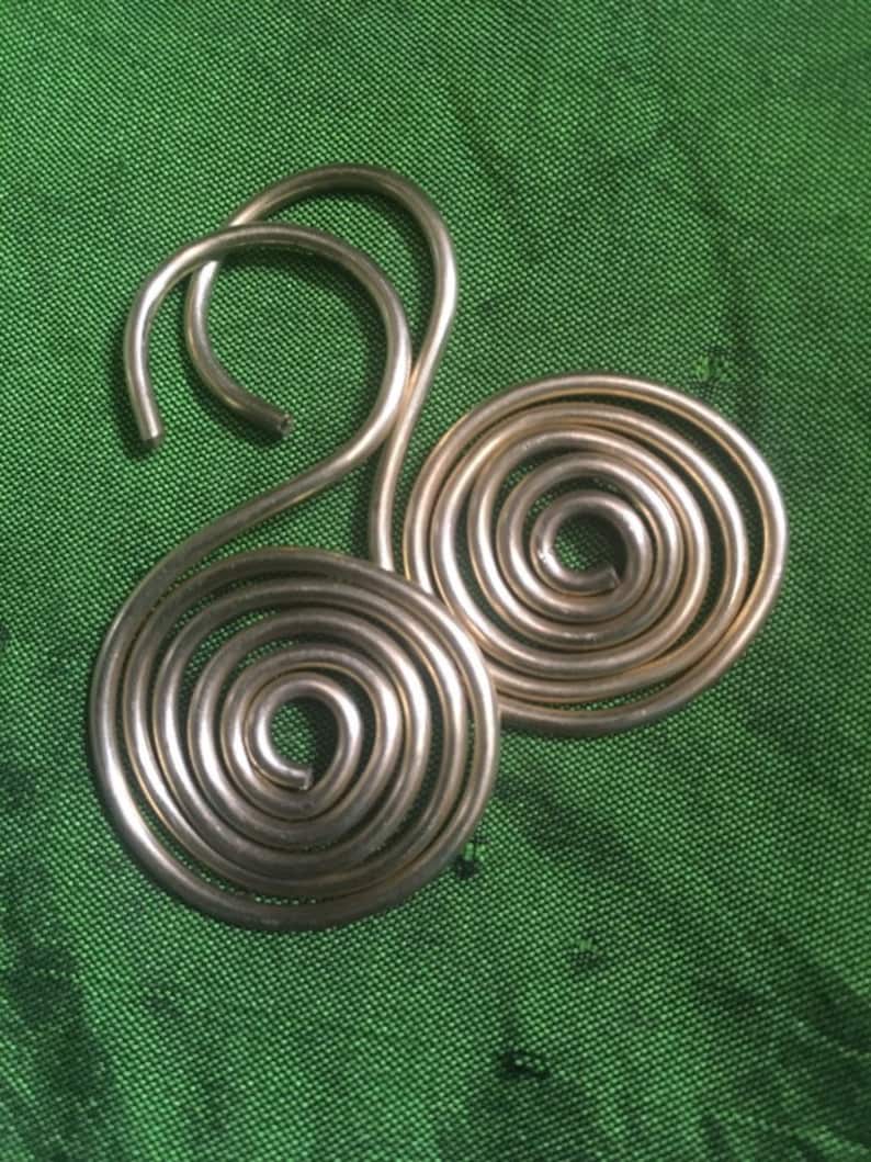 Pair of Spiral Slavic Temple Rings. Western Slavic Temple | Etsy