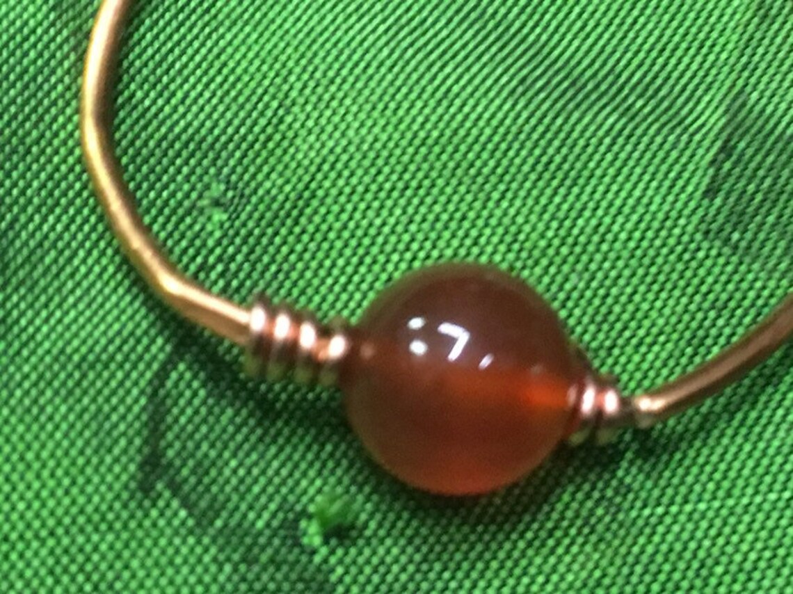 Slavic Temple Rings. Kievan Rus Carnelian Temple Rings - Etsy