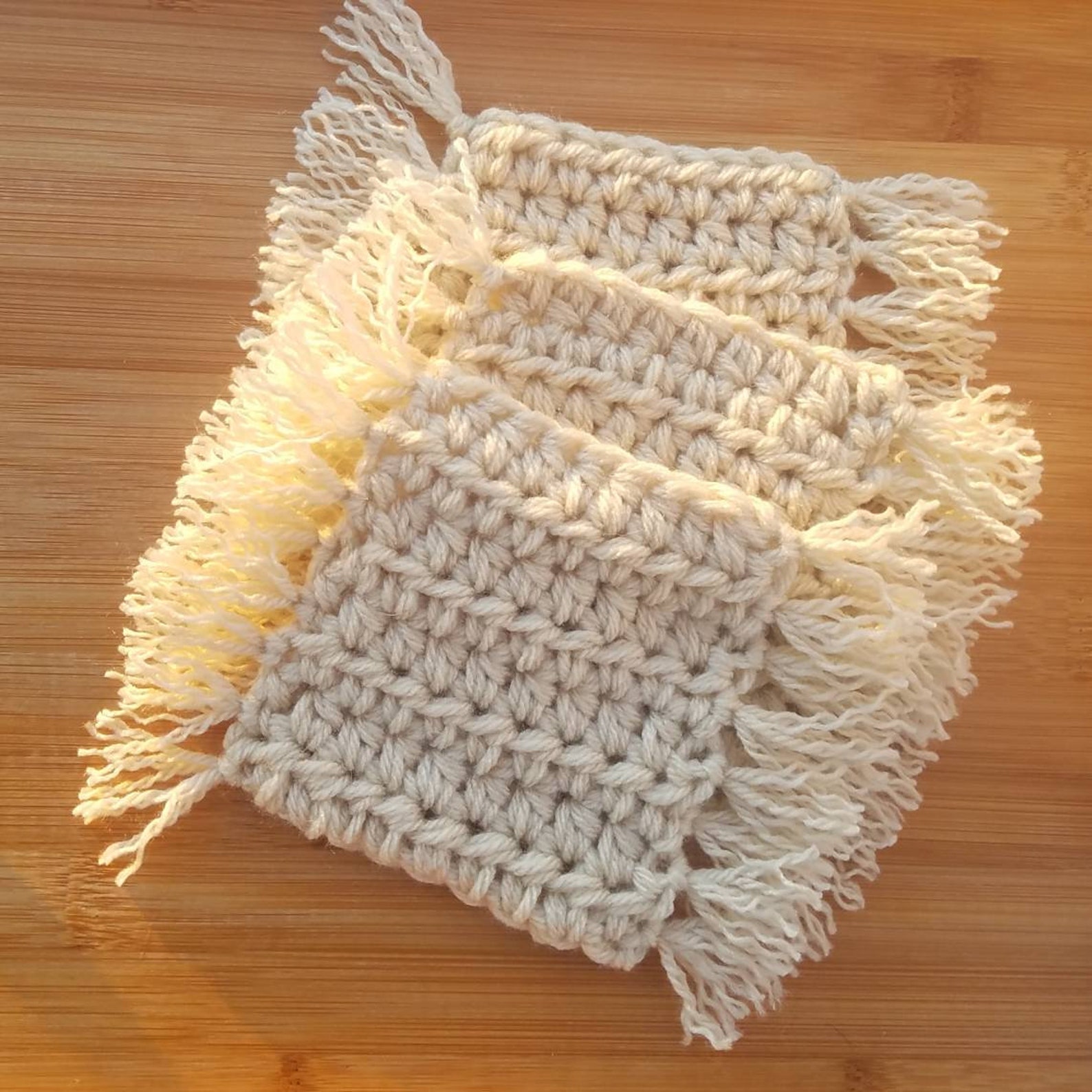 Set of 4 Mug Rug Coasters Coasters Coasters Set Crochet | Etsy