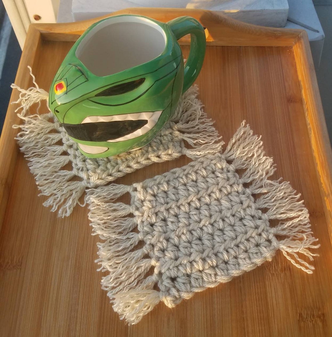 Set of 4 Mug Rug Coasters Coasters Coasters Set Crochet | Etsy