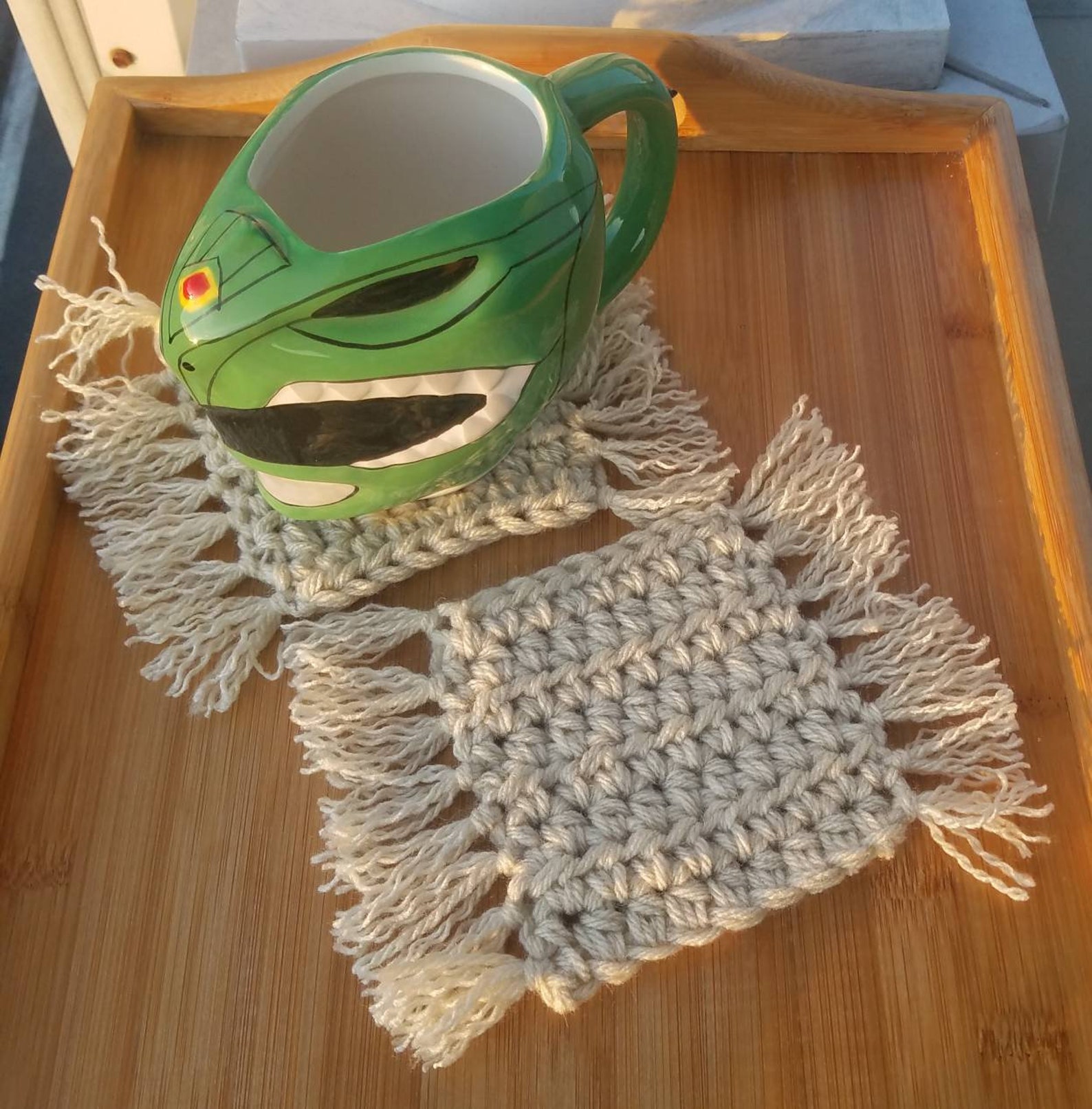 Set of 4 Mug Rug Coasters Coasters Coasters Set Crochet | Etsy