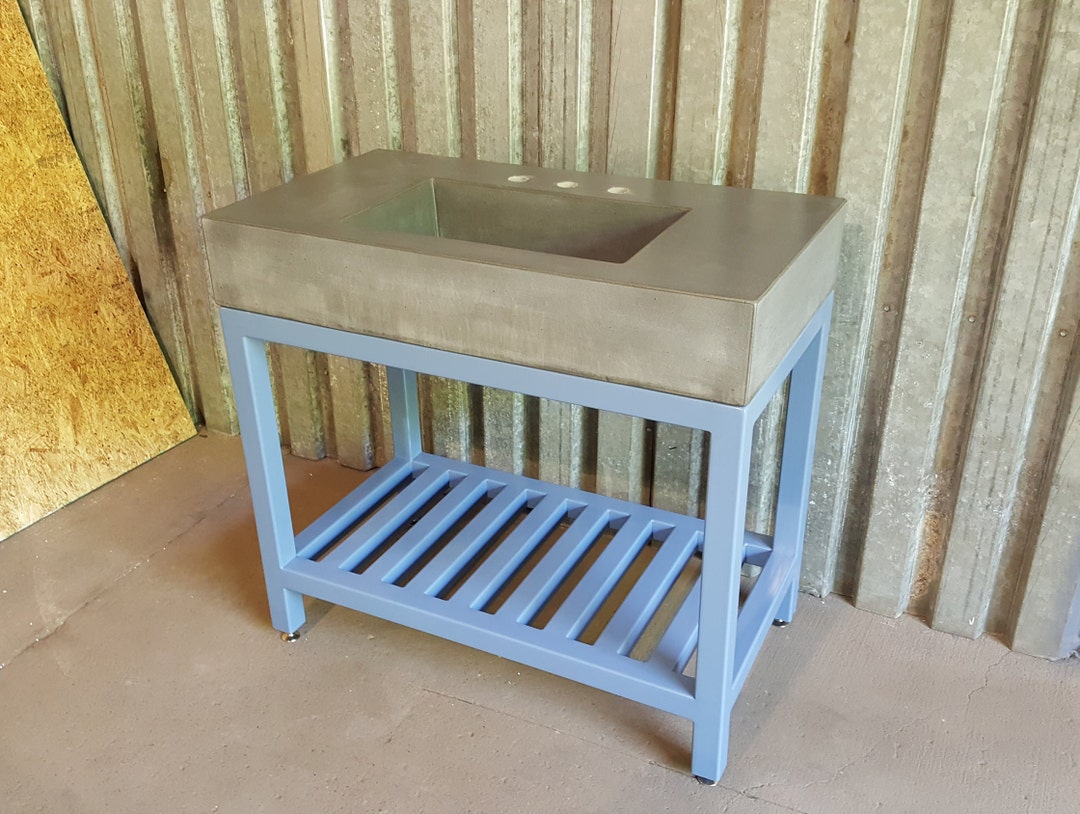 38" Vanity With Steel Stand - Etsy