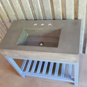 38" Vanity With Steel Stand - Etsy