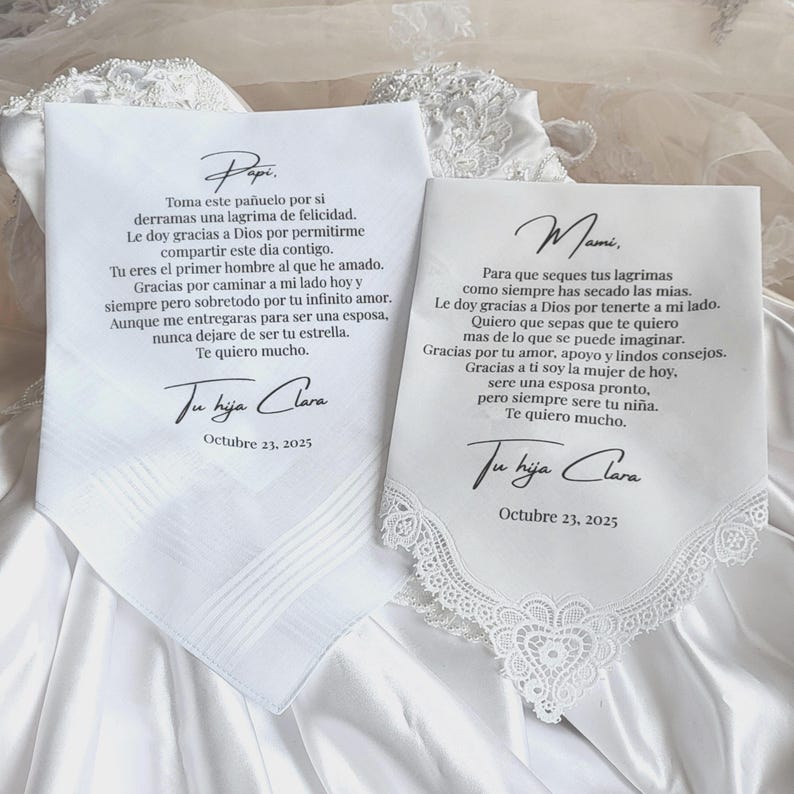 SPANISH Mother of the Bride Gift, Father of the Bride Gift, Wedding ...
