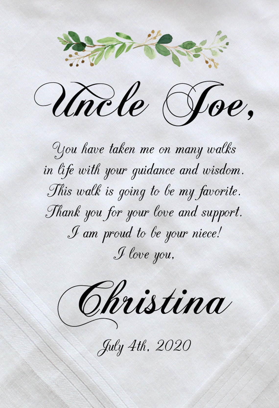 Uncle of the Bride Gift Gift for Uncle Printed Wedding | Etsy