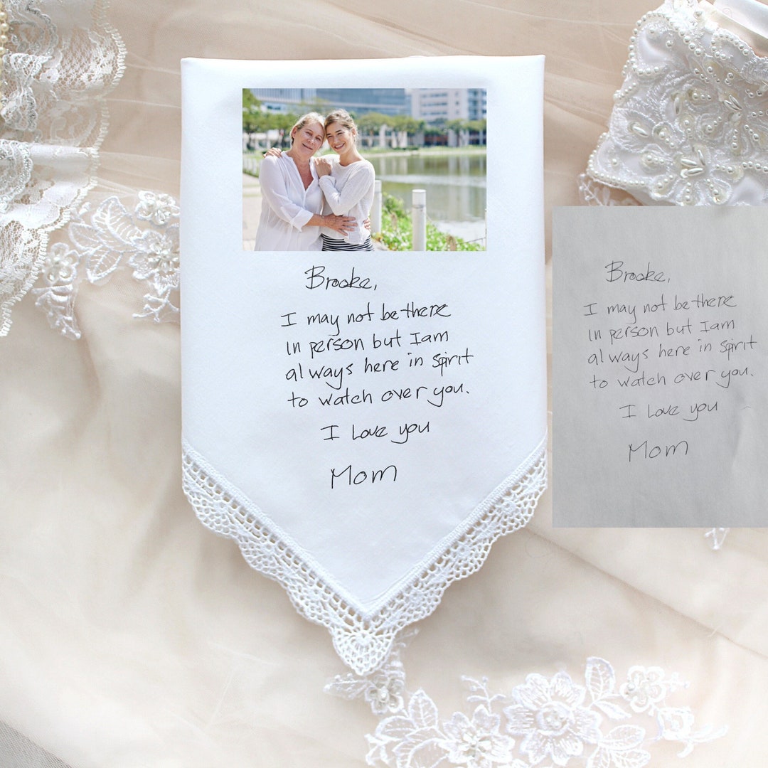 Handwritten Note for the Bride or Groom Gift With Photo Option Printed ...