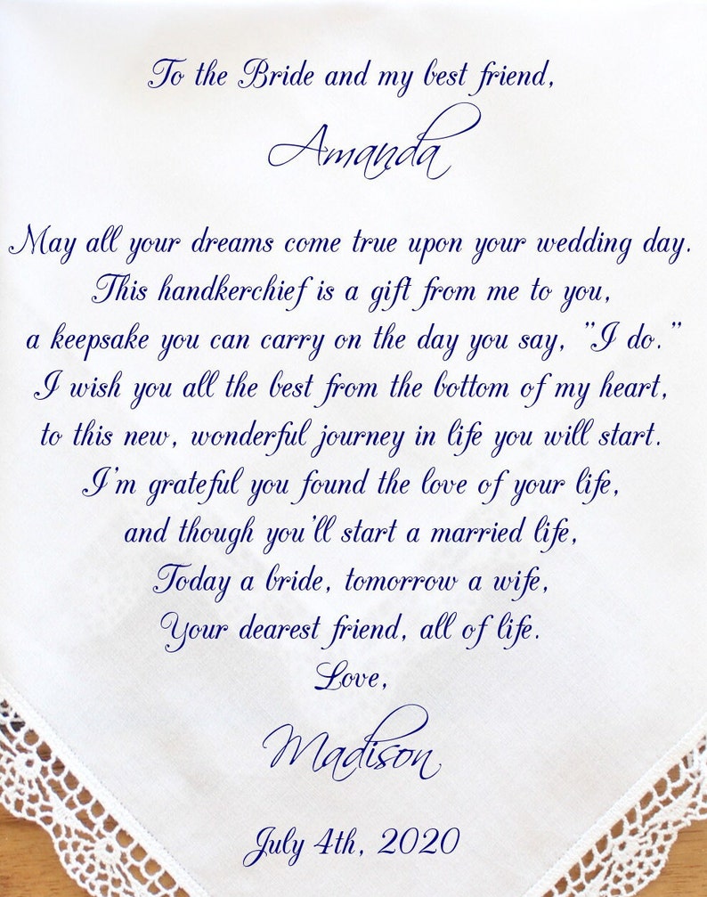 Friend of Bride Wedding Gift Best Friend of Bride Wedding - Etsy