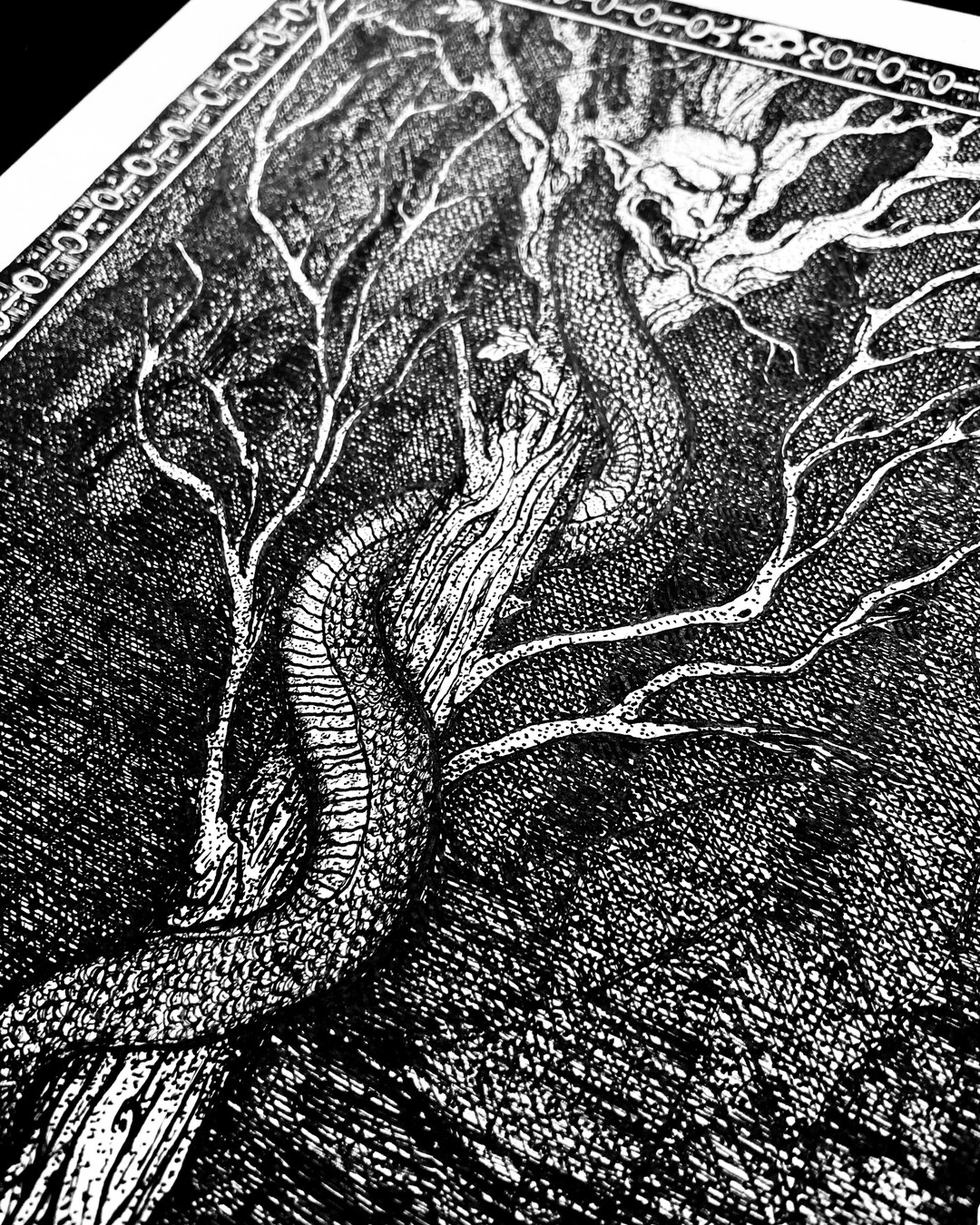 The Tree of Knowledge / Original Ink Drawing A4 / One of One - Etsy