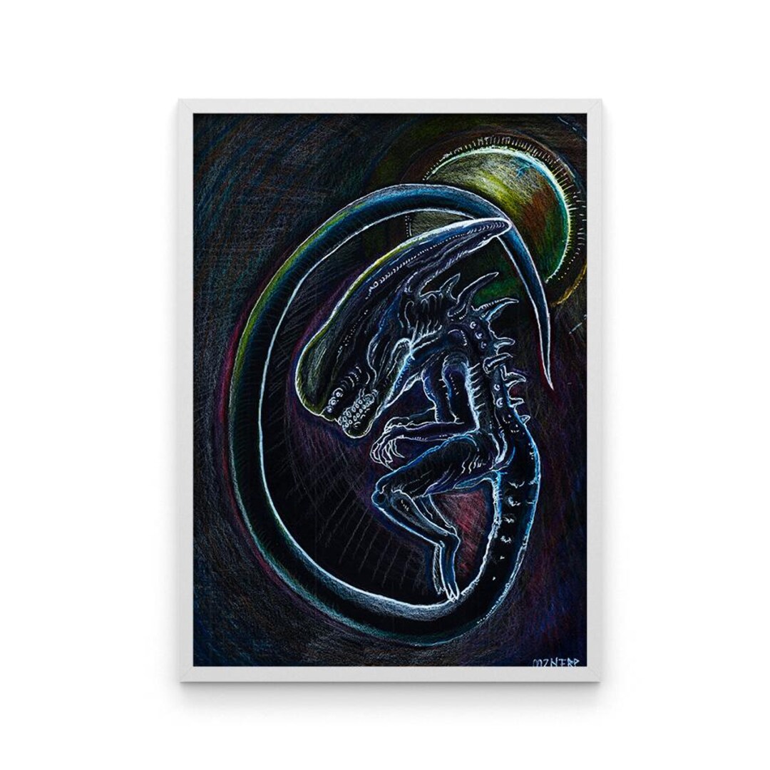 Celestial Embryo – Cosmic Horror Digital Art (A3) - Etsy