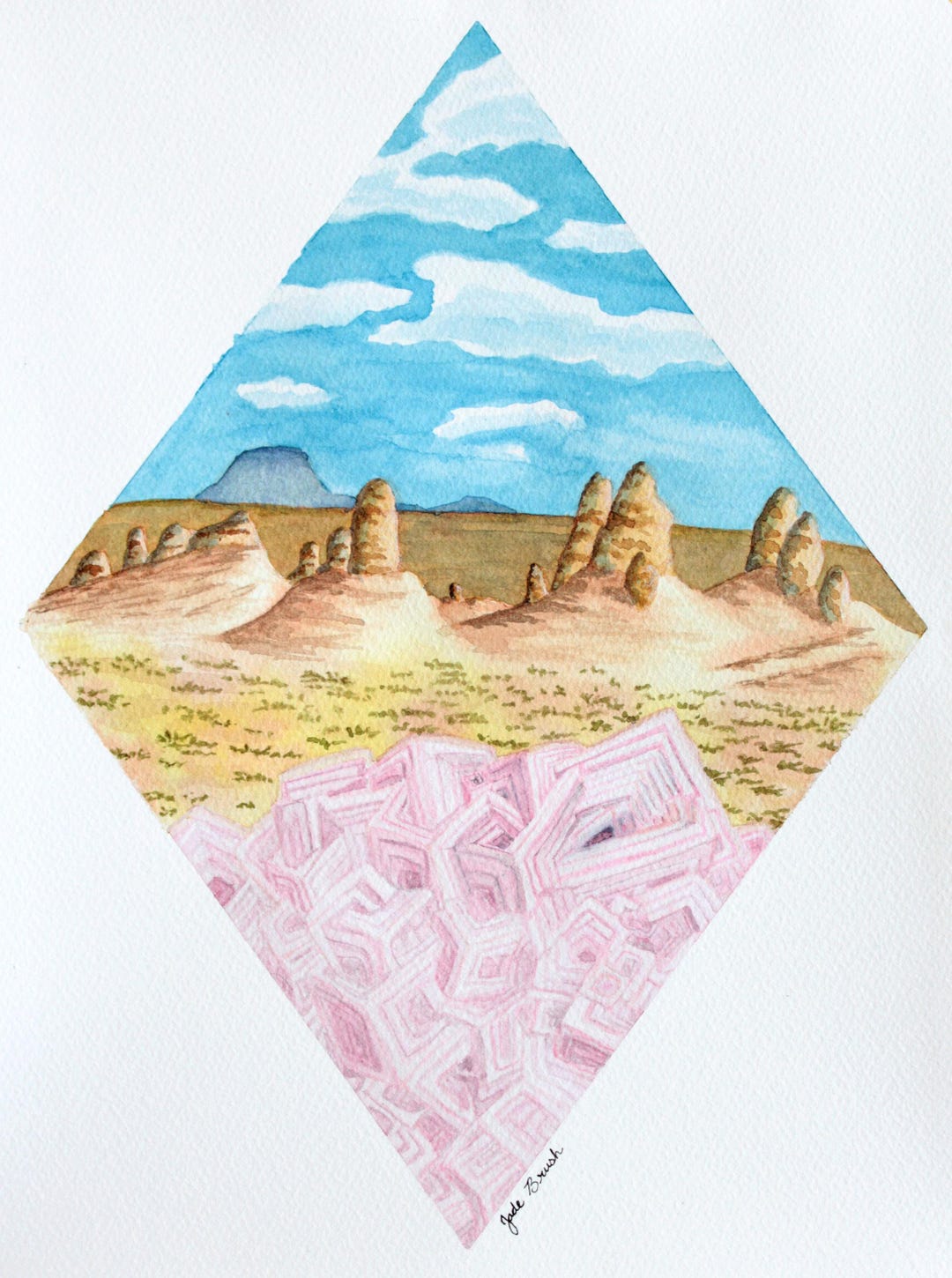 Trona Gems Limited Edition Art Print| Watercolor Painting| Somerset ...