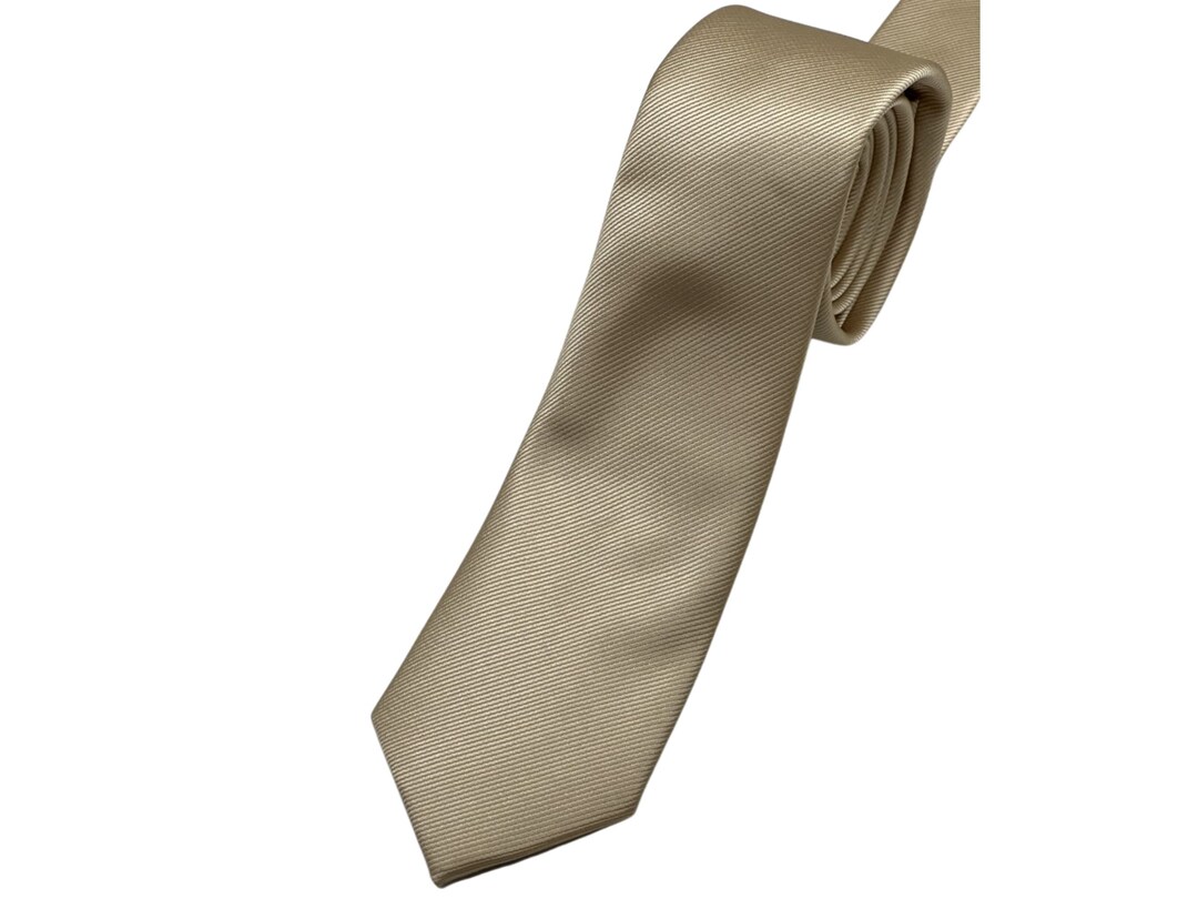 Men's Gold Tie Champagne Gold Tie Gold Necktie Skinny - Etsy