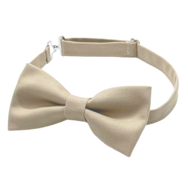 Beige Bow Tie - Etsy