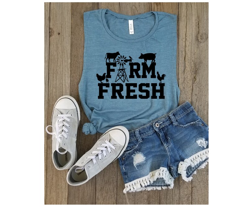 Farm Fresh Support Your Local Farmer Farm Farm Shirts | Etsy