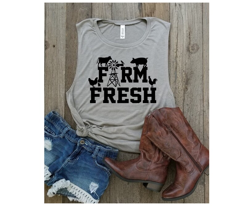 Farm Fresh Support Your Local Farmer Farm Farm Shirts | Etsy