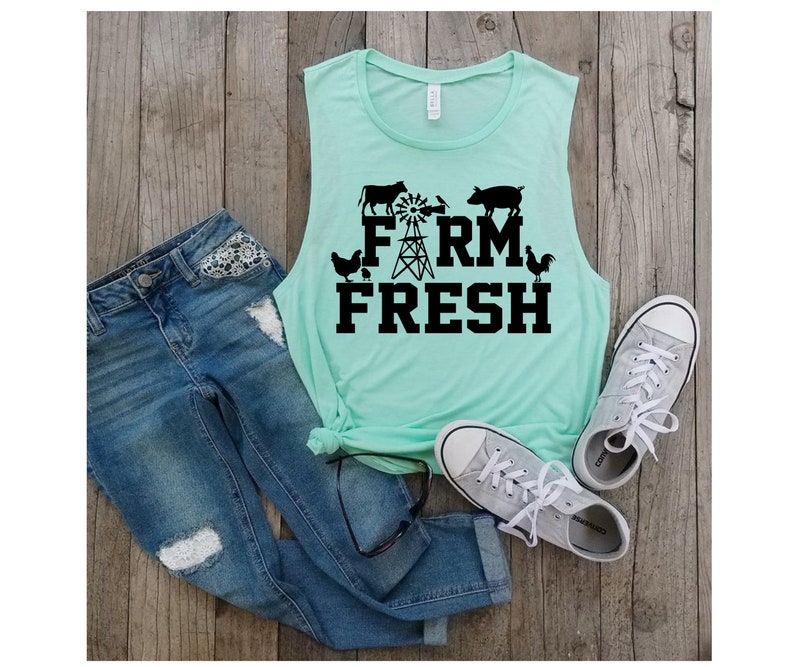 Farm Fresh Support Your Local Farmer Farm Farm Shirts | Etsy