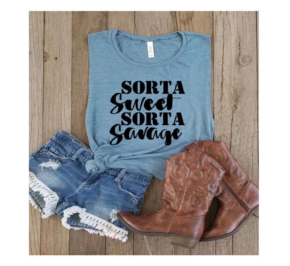 Country Music Shirts Sorta Sweet Sorta Savage Country | Etsy