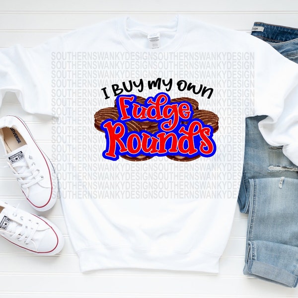 I Buy My Own Fudge Rounds Svg - Etsy