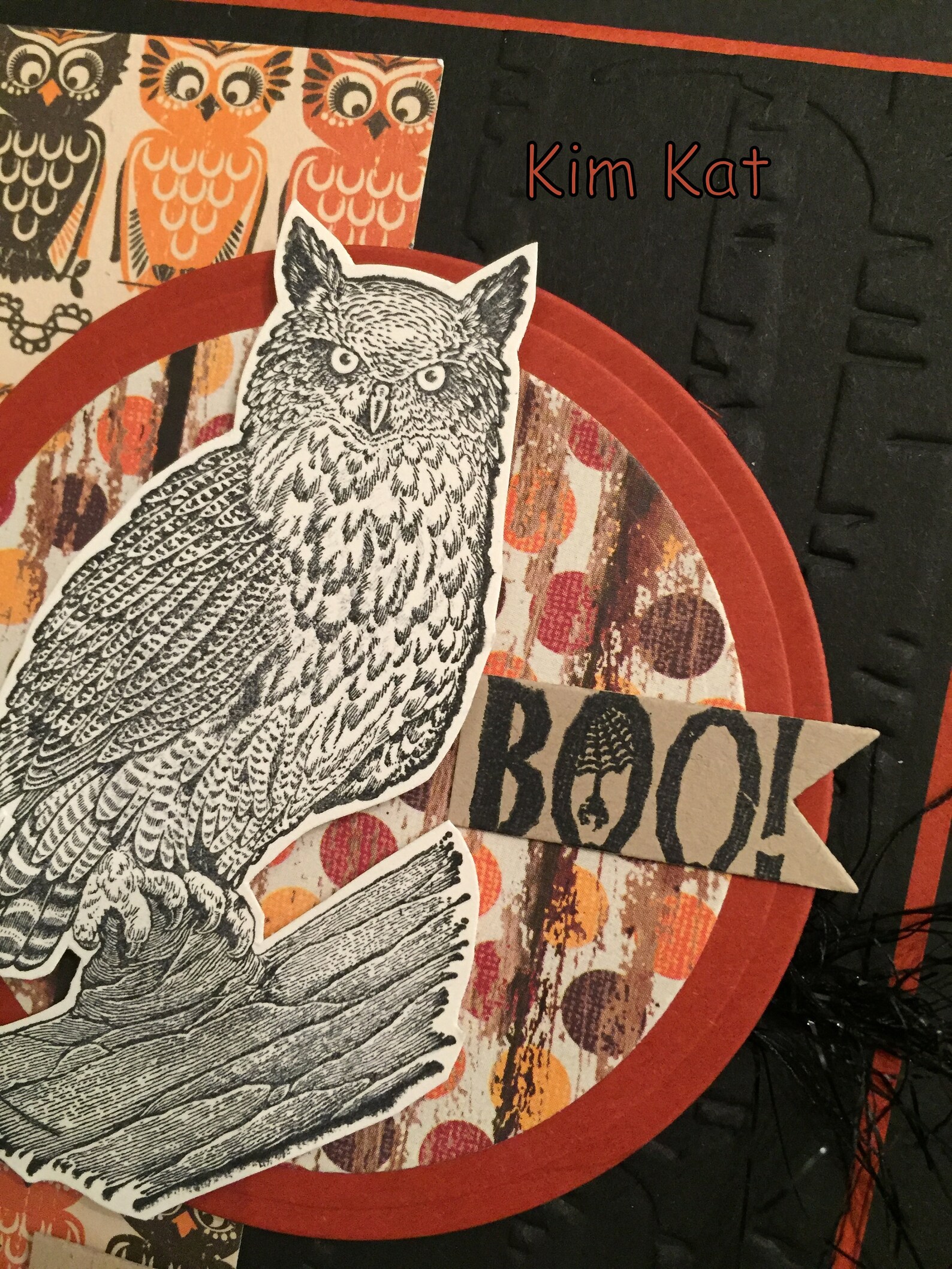 Halloween OWL Card Pop Up Retro Owls Hoot Greetings 3D Oct 31 | Etsy