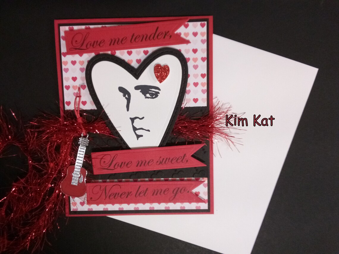 ELVIS CARD Pop up Valentine's Day Love Me Tender 3D Elvis - Etsy