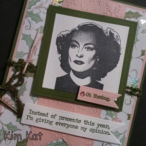 Christmas Joan Crawford Card Pop up Wire Hanger Sarcastic 3D - Etsy